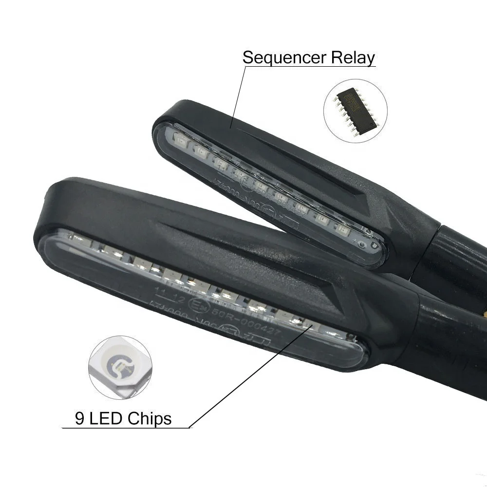 Luces de señal de giro E24 e-mark para motocicleta, indicador ...