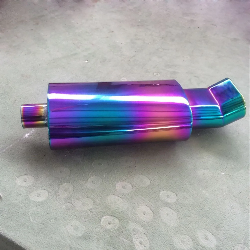 Oval Exhaust Titanium Color Muffler For Car - Buy Exhaust Muffler,Car ...