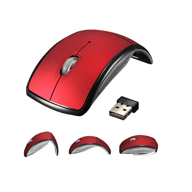 2.4g Wireless Arc Folding Foldable Cordless Mouse - Buy Foldable ...