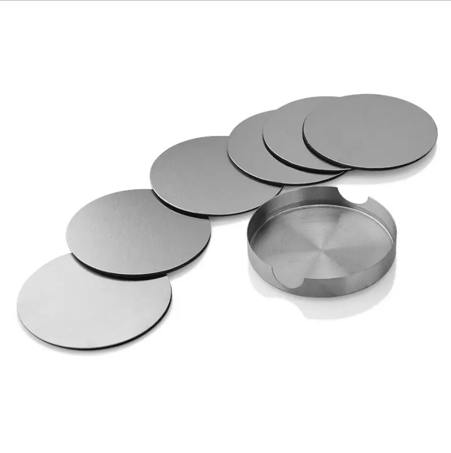 Custom Logo Round Stainless Steel Coasters - Hot Selling