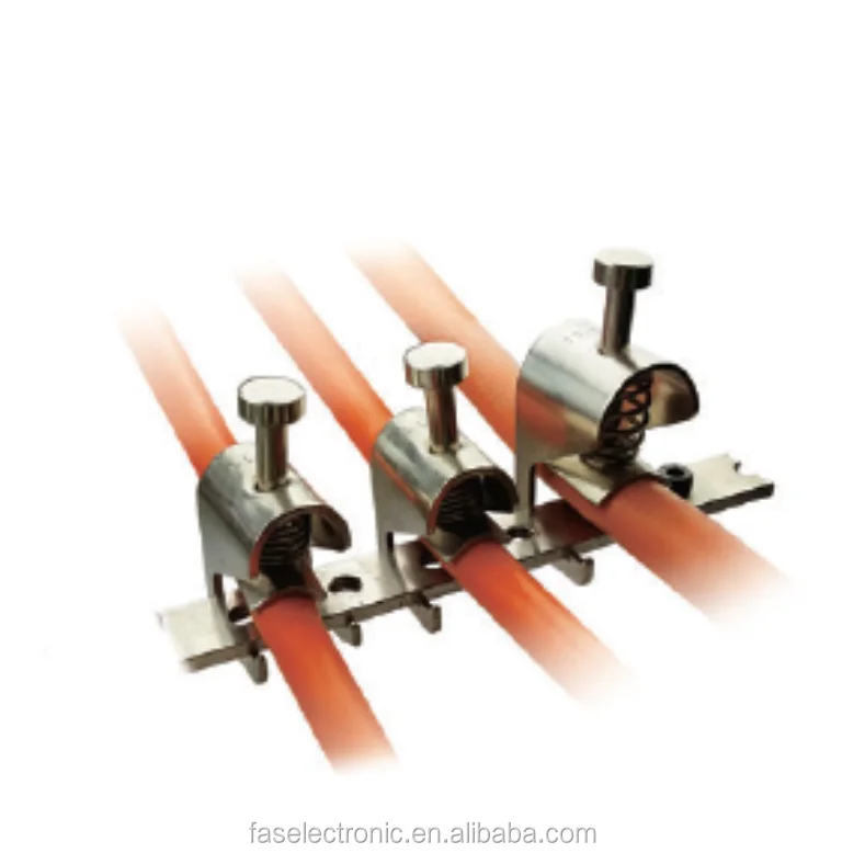 Din Rail Cable Clamps For Shield Cable Shielded Connection Wire Din ...