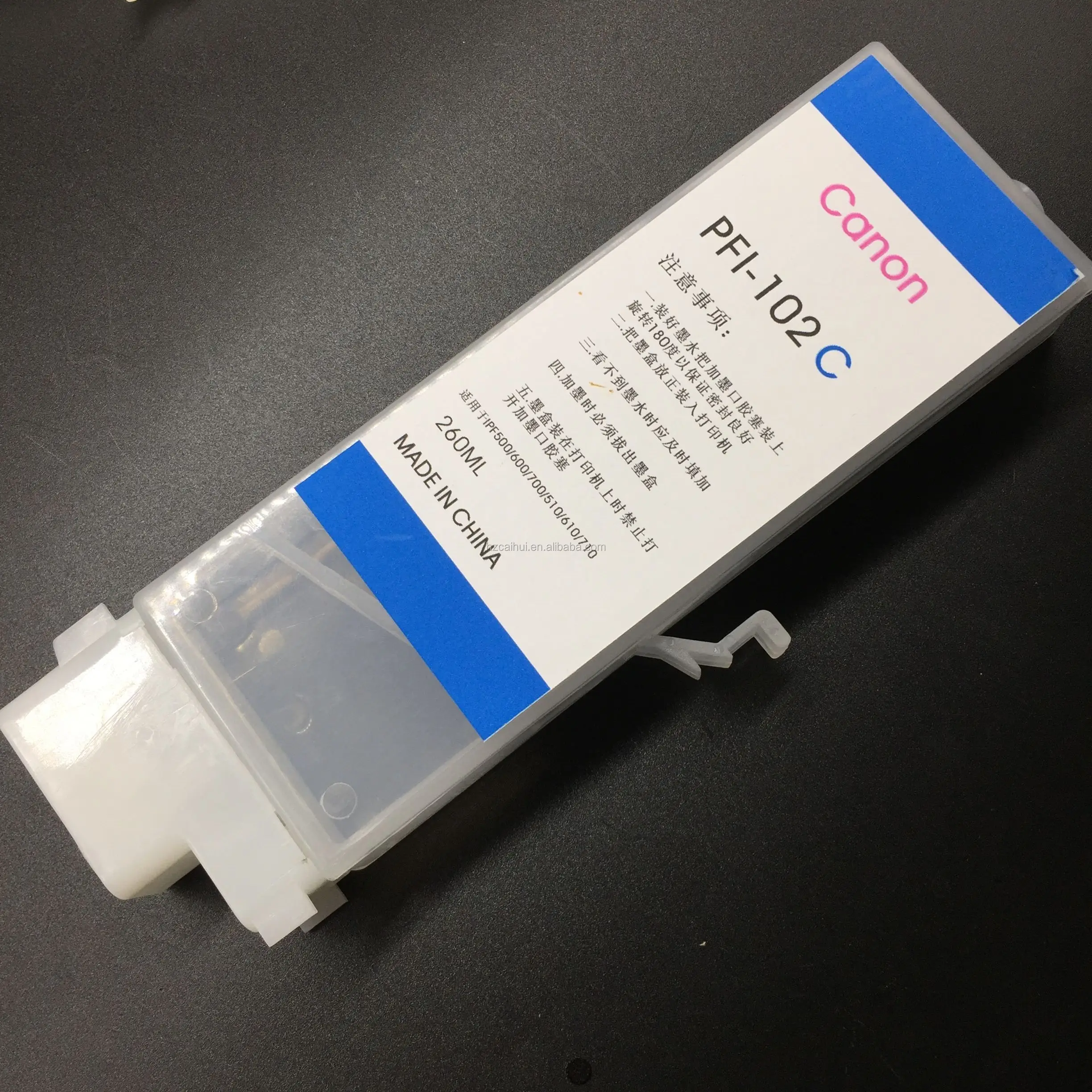 260ml PFI 102 104 Refill Ink Cartridge With Chip for Canon IPF700 ...