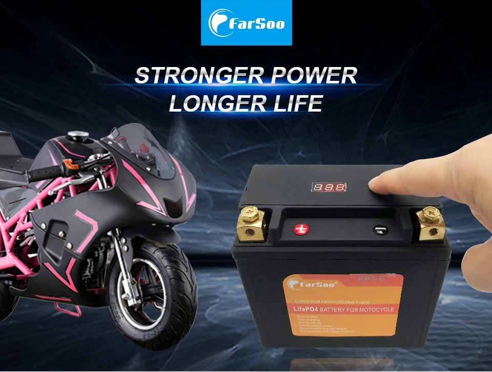 China 12v 7a-bs Rechargeable Lithium Ion Motorcycle Battery Pack With ...