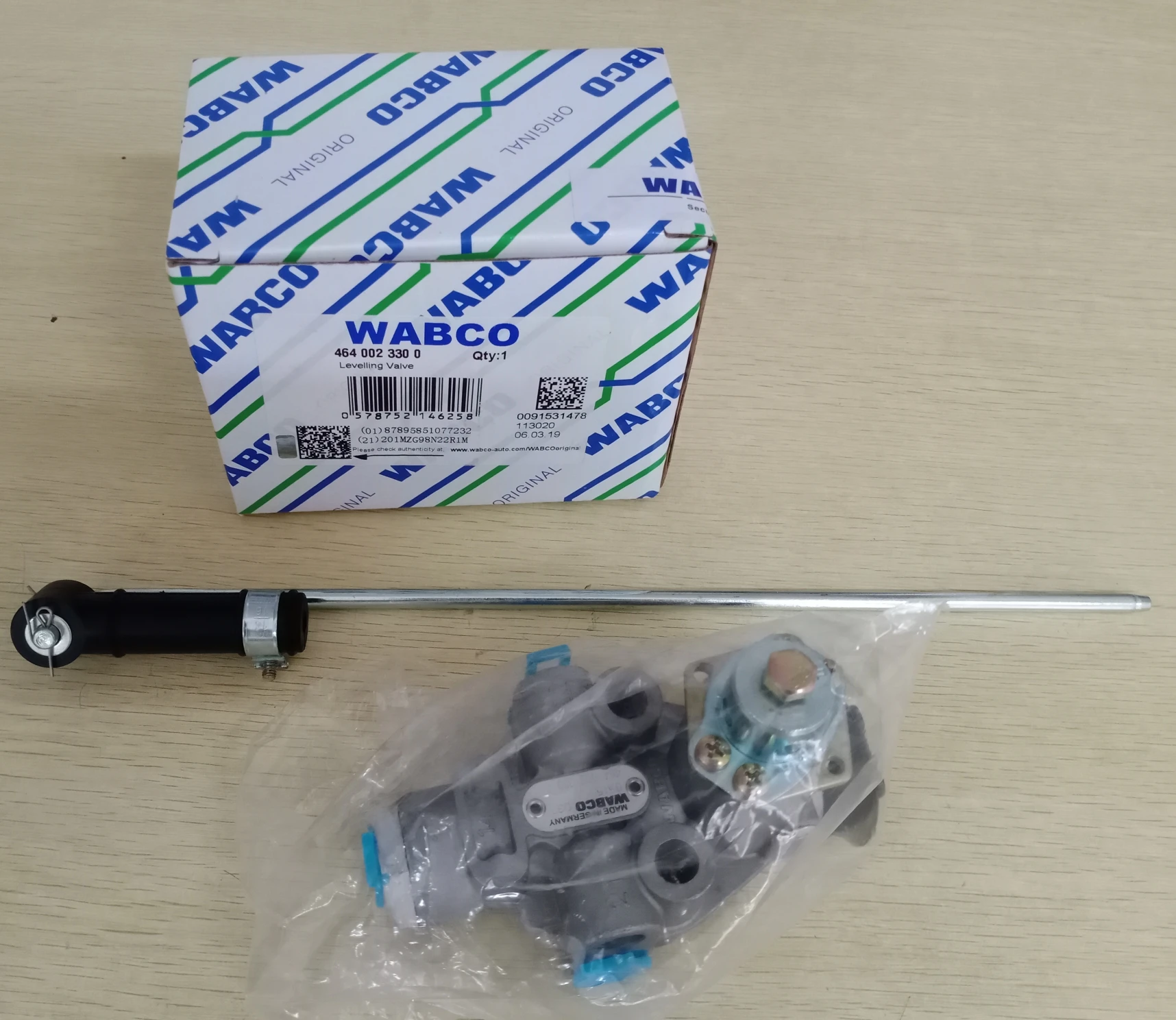 Vit-je Wabco M12 * 1.5 Valve De Nivellement 4640023300 De Freins À Air ...