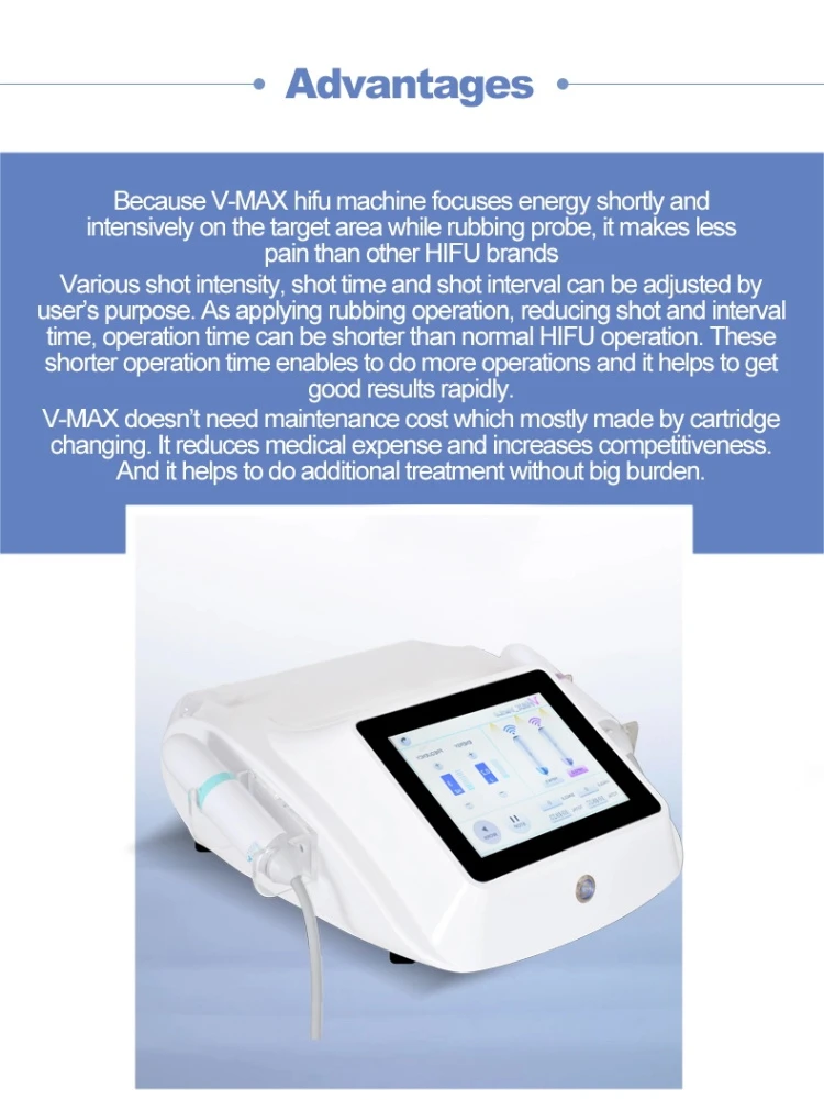 Vmax Portable Mini Hifu Machine For Skin Tightening,Lifting And Fat ...