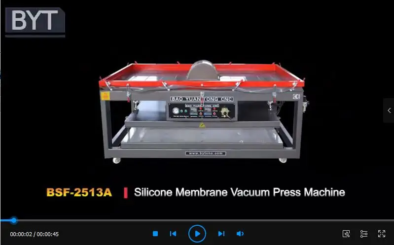 Silicone Membrane Vacuum Press Machine for Solid Surfaces