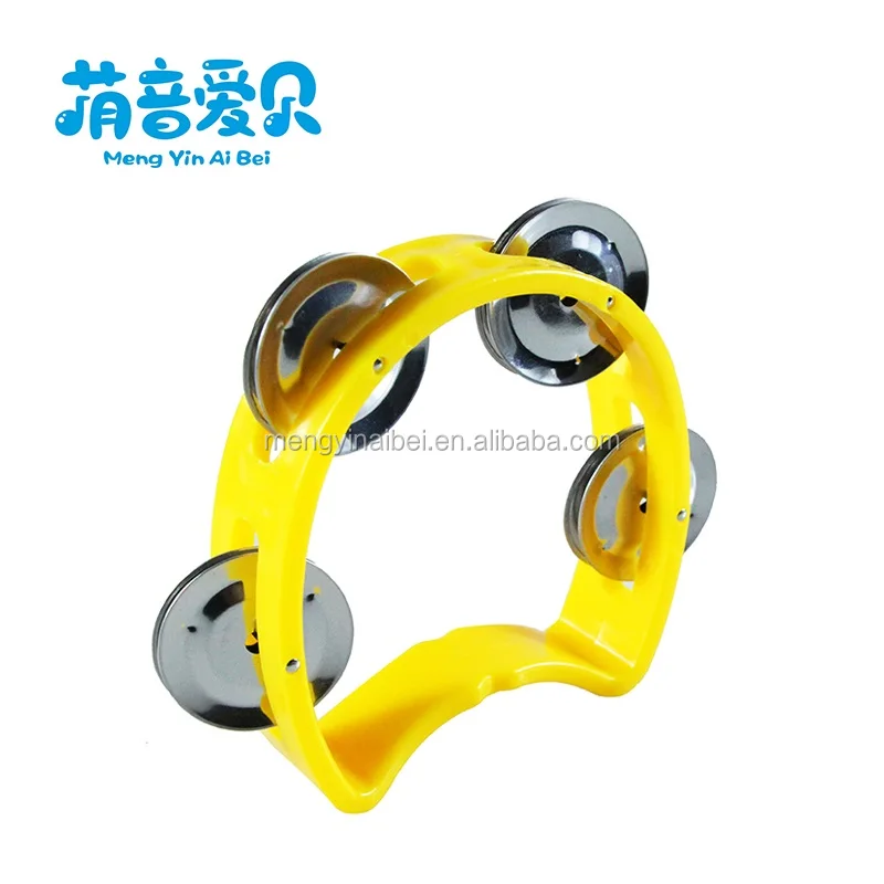 Kids Musical Instrument - Mini Plastic Toy Tambourine