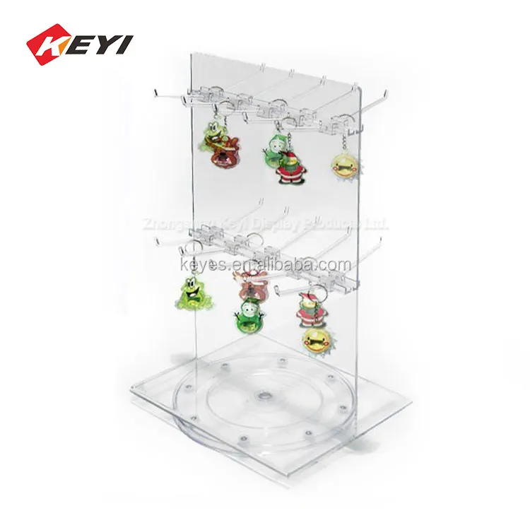 Wholesale Custom 3 Sides Acrylic Keychain Display Stand