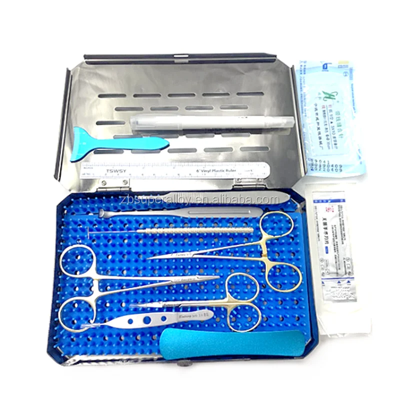 Ophthalmic Double Eyelid Surgery Instruments Set 12pcs