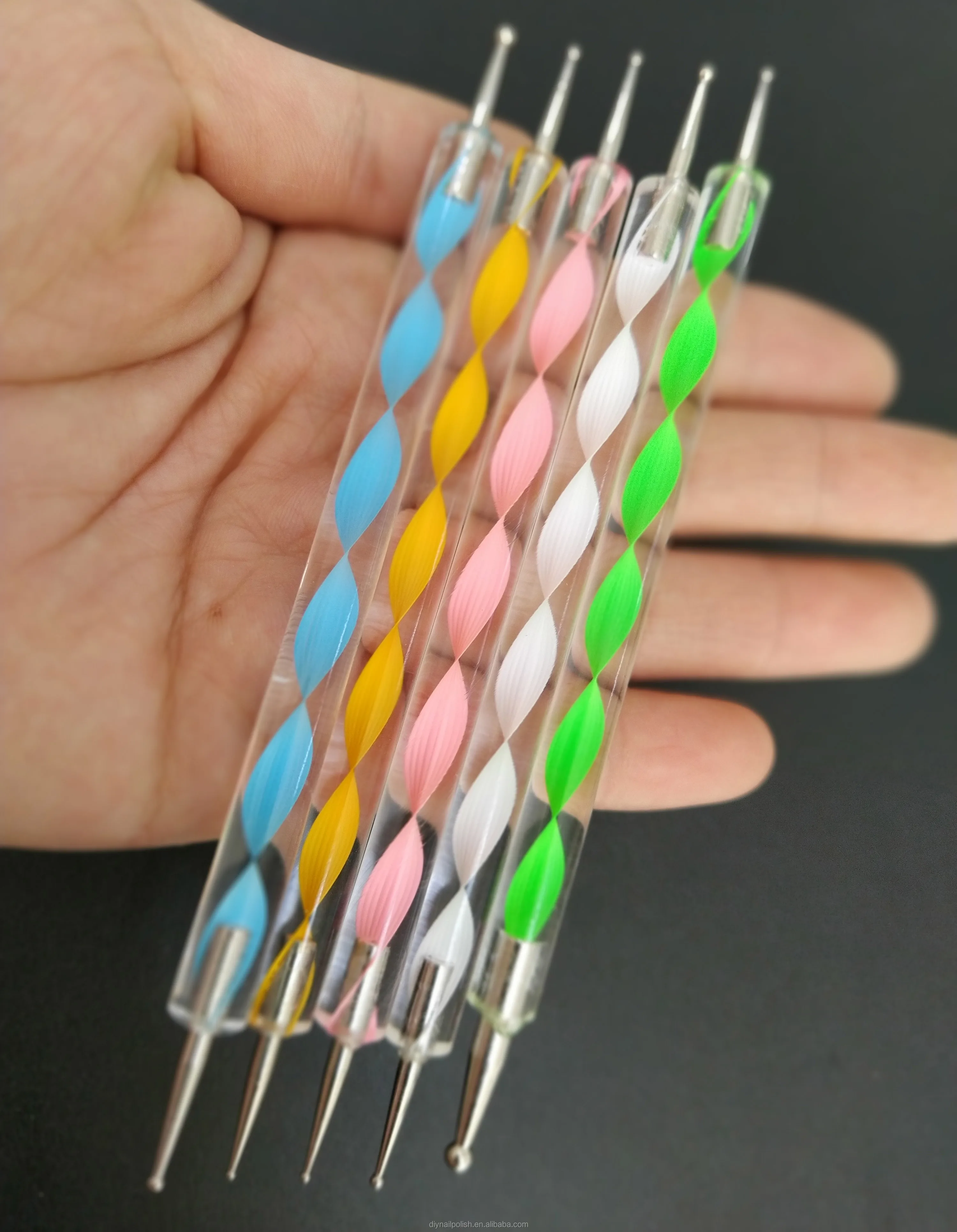 50pcs/lot Nail Art Dotting Pen Tb03 Acrylic Hand Dotting Pen Nails ...