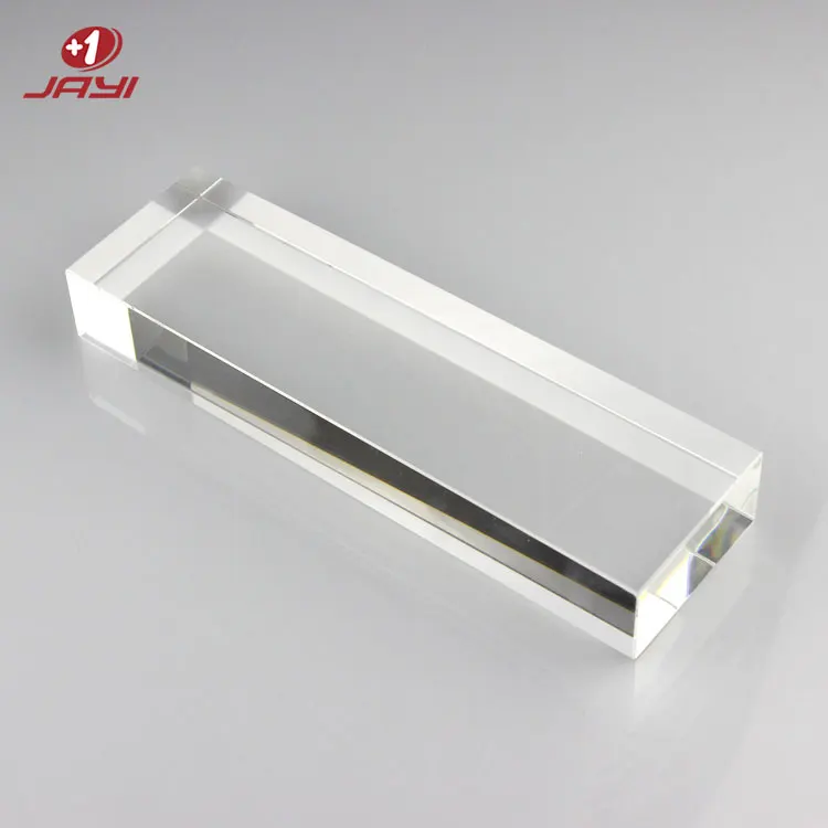 Custom Clear DIY Solid Pyramid Acrylic Block - Perfect Gift