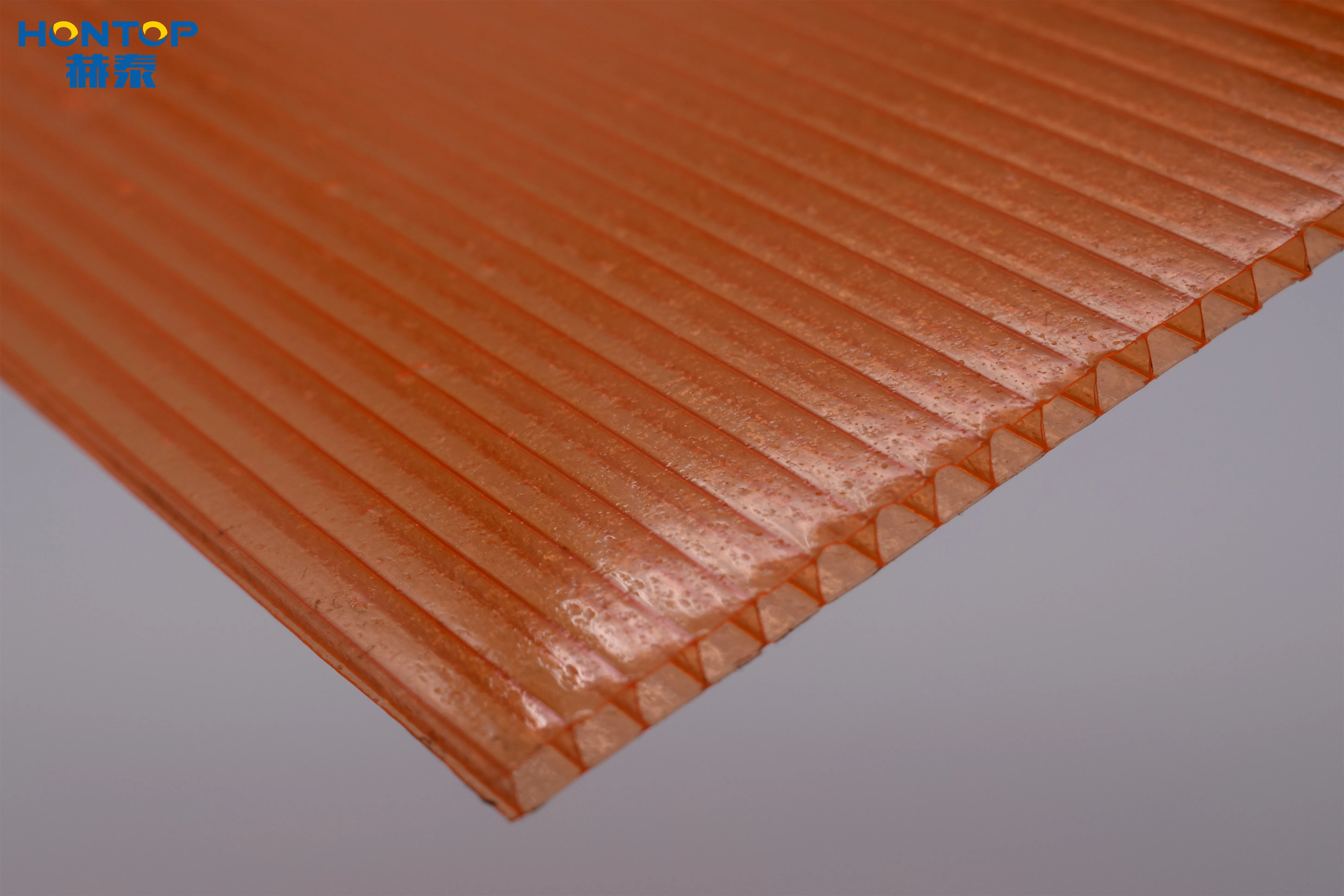 10mm Blue Honeycomb Polycarbonate Multi-Wall Roofing Sheet