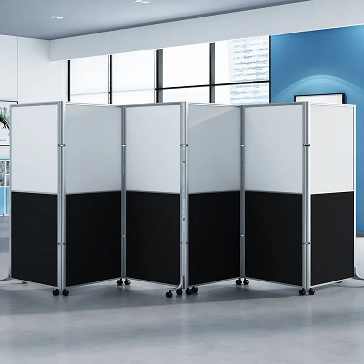 임시 휴대용 파티션 칸막이 워크 스테이션 접는 사무실 개인 파티션 룸 분배기 화면 바퀴 - Buy Office Screen ...