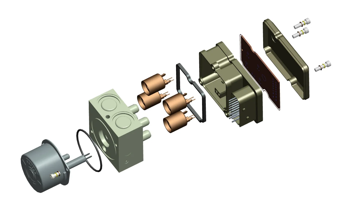 Hydraulic Motorcycle Anti-lock Braking System HECU - Reliable ABS ...