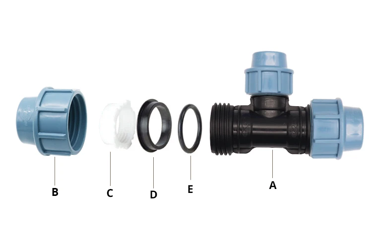 Dn20-110 Hdpe Pipe Compression Fittings Pp Compression Fitting Elbow ...