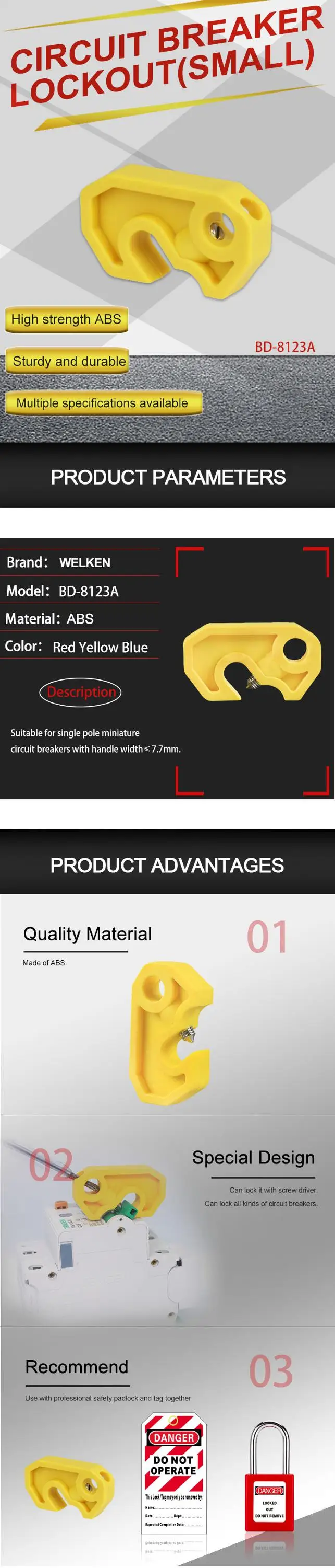 Mcb / Circuit Breaker Lockouts - Buy Lockout Breaker lockout lock ...