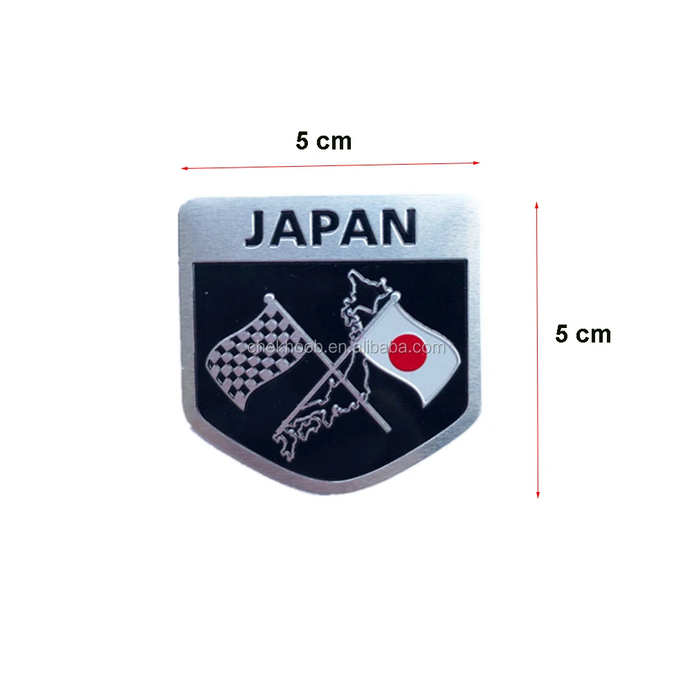 National Automotive Decal 3d Japanese Flag Sticker For Car Body Odm