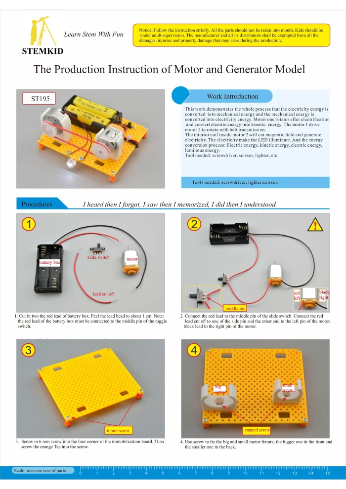 Electric Motor And Generator Model Physics Kids Toys Educational - Buy ...