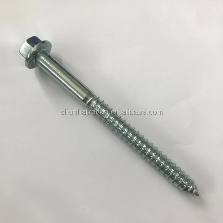 Double Two Sides Thread Screw for Wood Furniture - Zinc Plated Steel