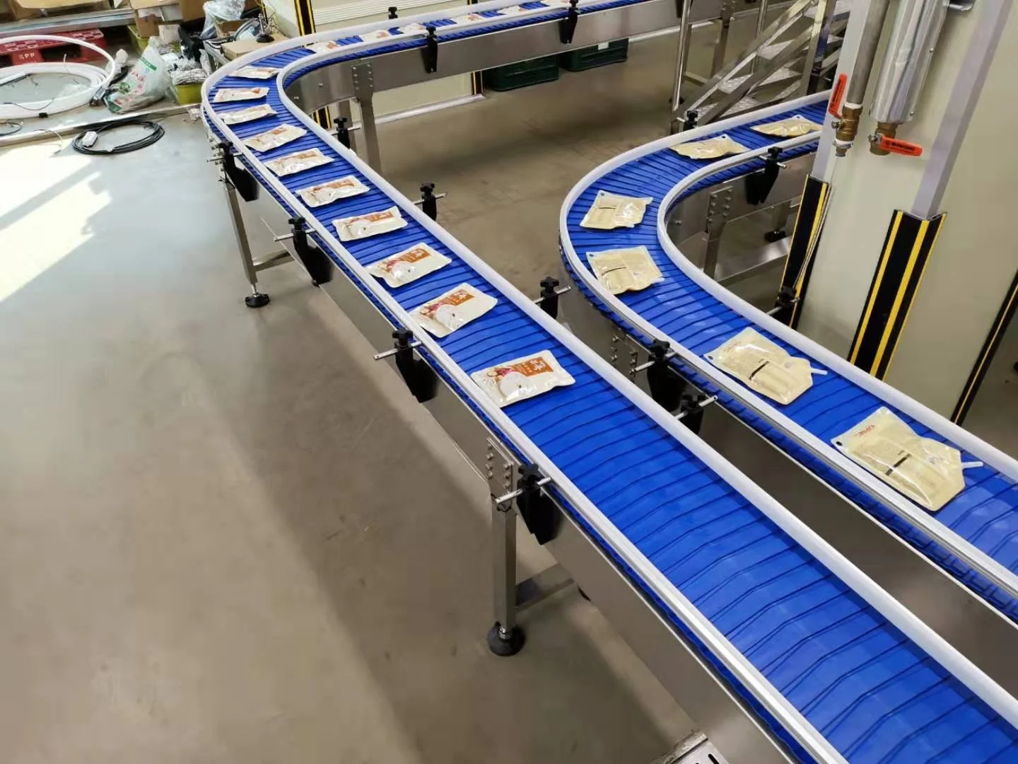 Food Grade Modular Belt Conveyor 90 Grad Drehen Förder Mit Für Food ...