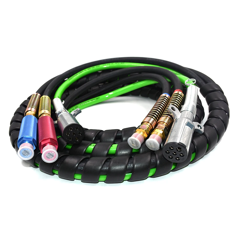 3 in 1 Wrap Air Power Line 7 Way Copper Electrical Cable ABS Wire&Air ...