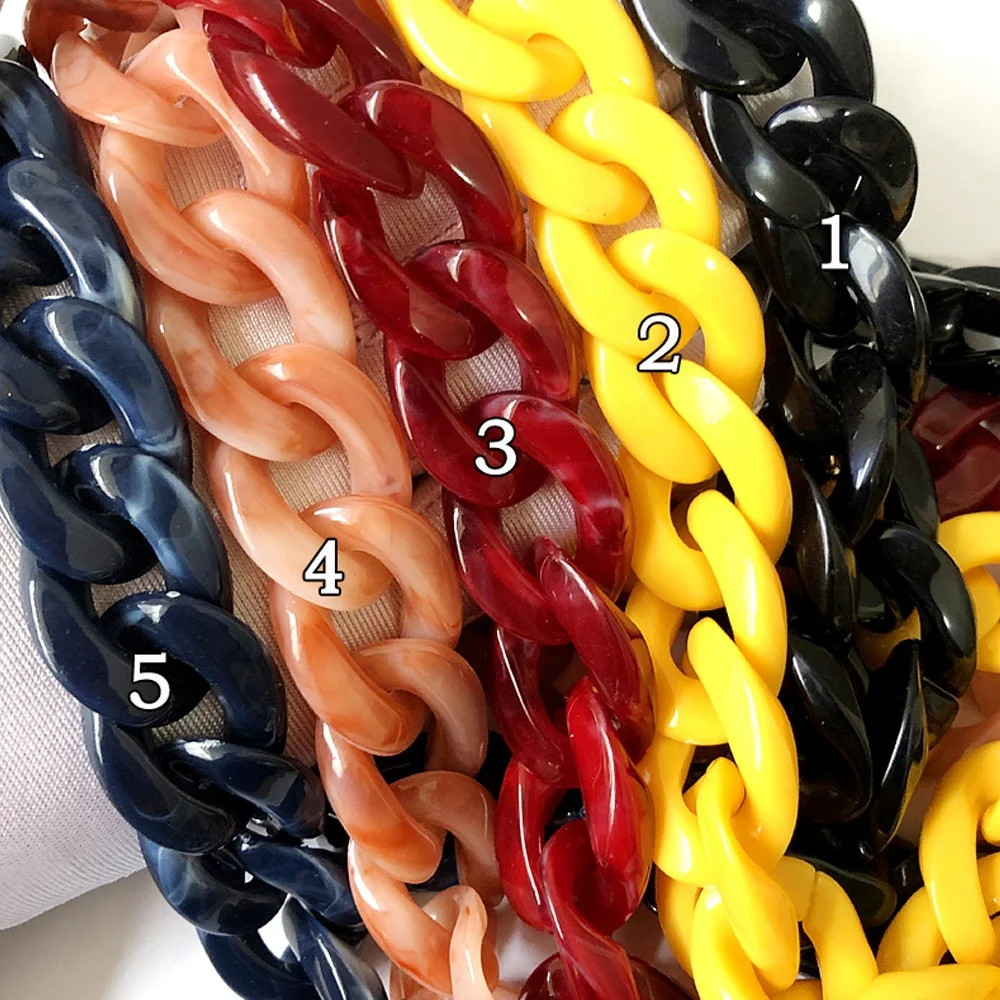 Customized Eco-friendly Acrylic Bag Chain For Plastic Jewelry Bags ...