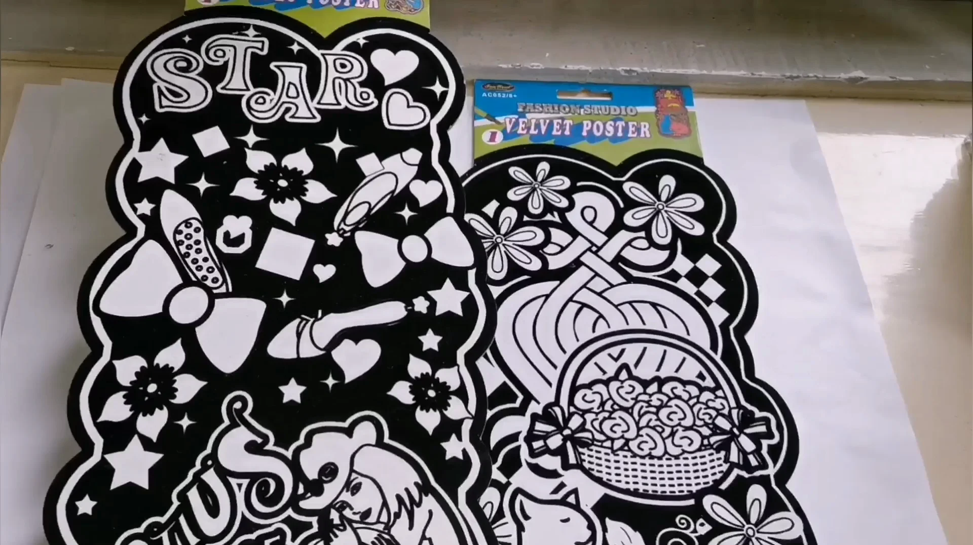 Funwood Gqc Fuzzy Kids Posters To Color,Velvet Art Drawing Board,Custom ...