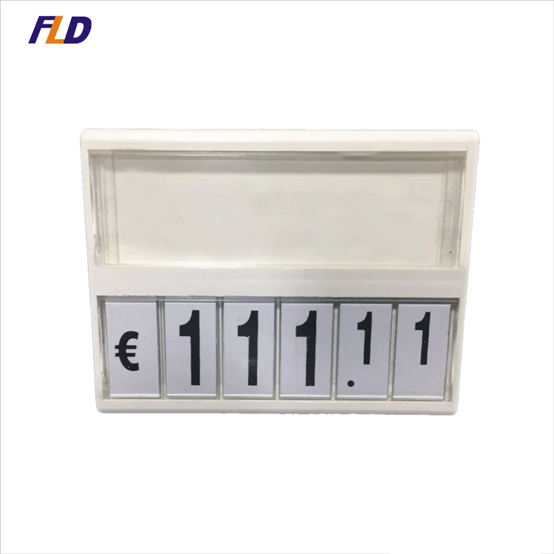 Plastic Flip Numbers - Price Tag Supermarket Sign Board