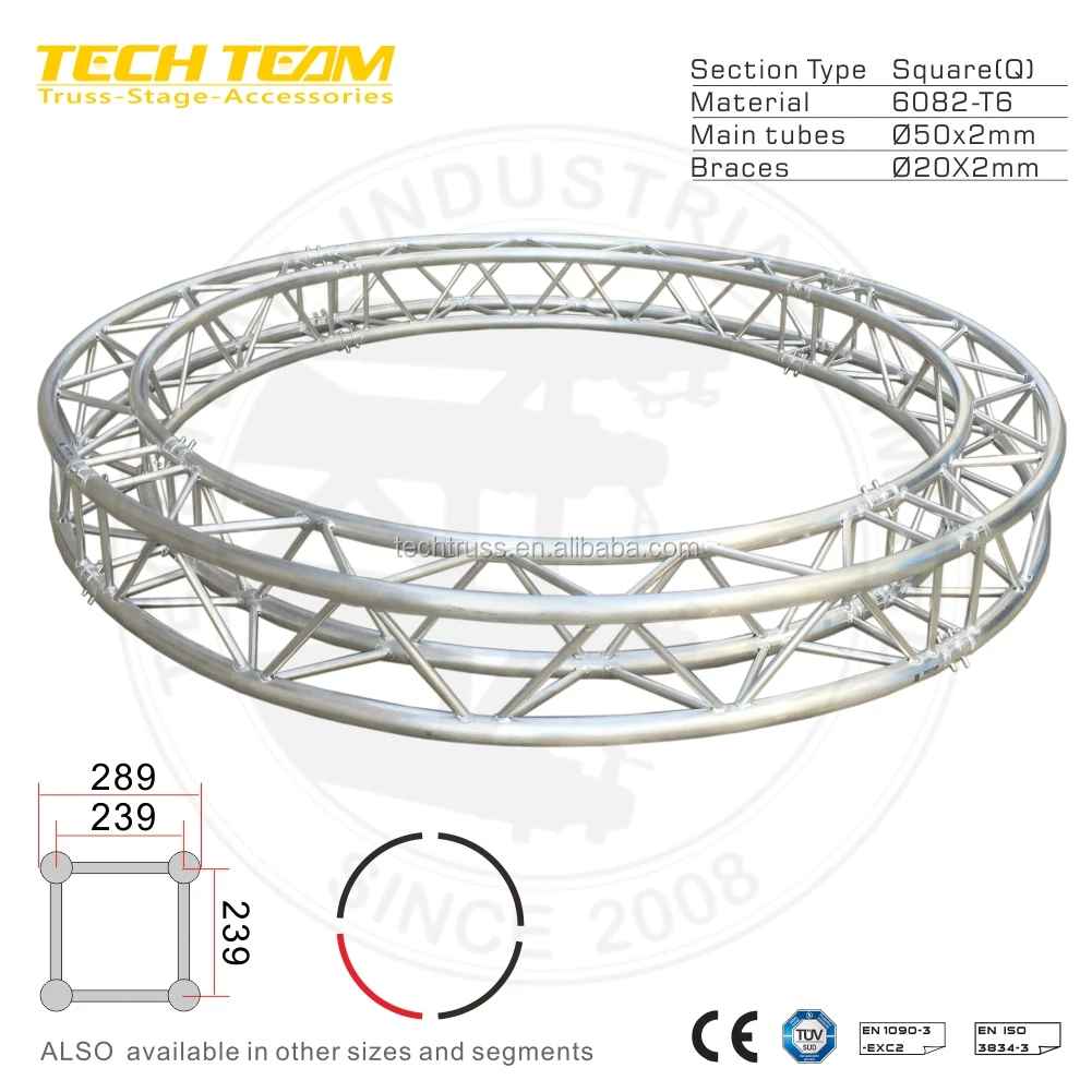 Circle Diameter 6m Aluminum Stage Circular Truss,Truss Aluminum Spigot ...