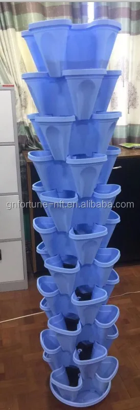 Hydroponic Stackable Tower Hydroponics Garden Vertical Flower Pot - Buy ...