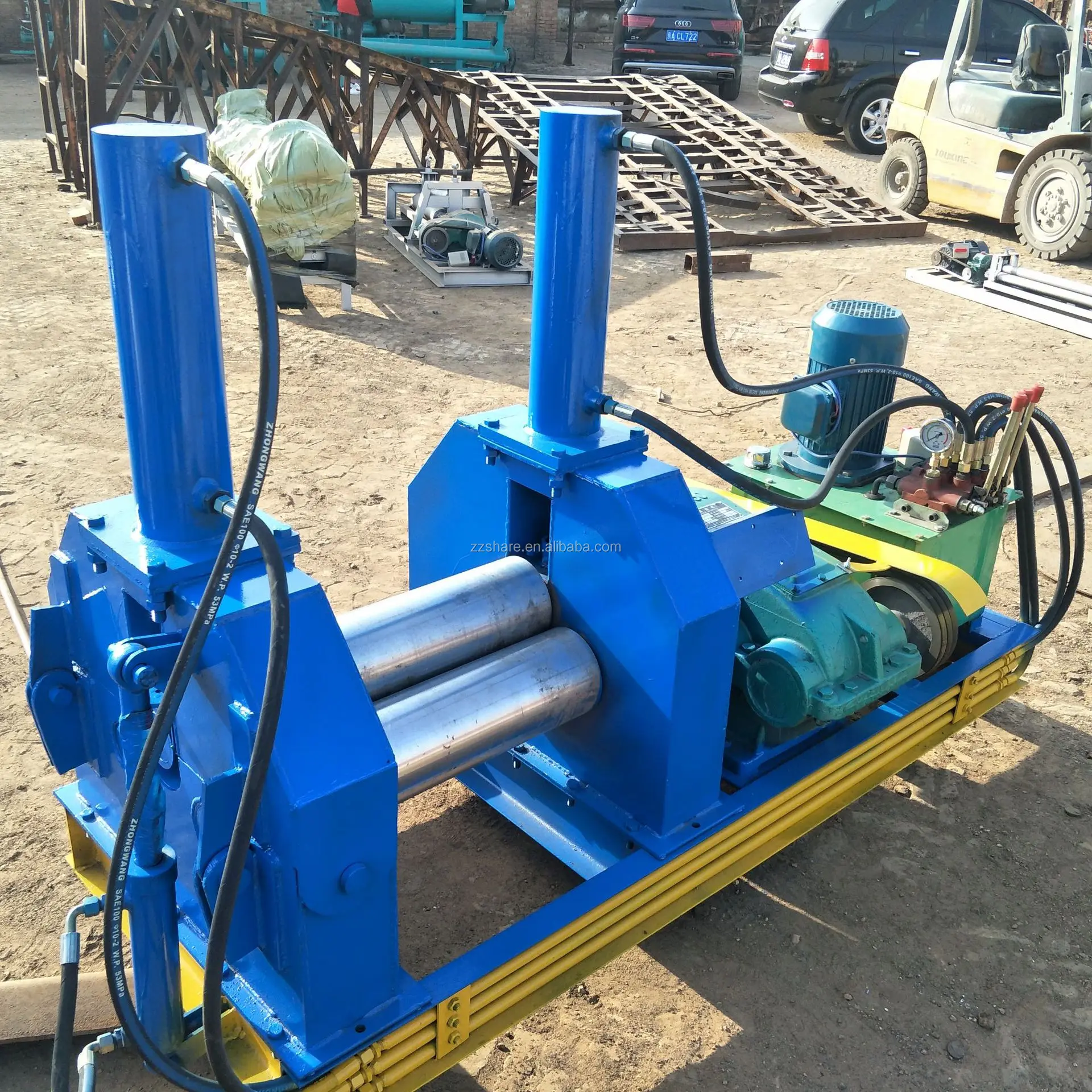 Plate Bending Machines For Hydraulic 4 Roll Steel Plate Bending Machine ...