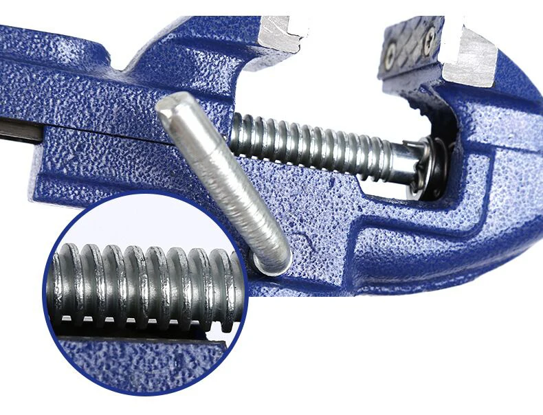 360 Degree Swivel Portable Table Bench Vice Clamp Mini Vise Anvil Cast