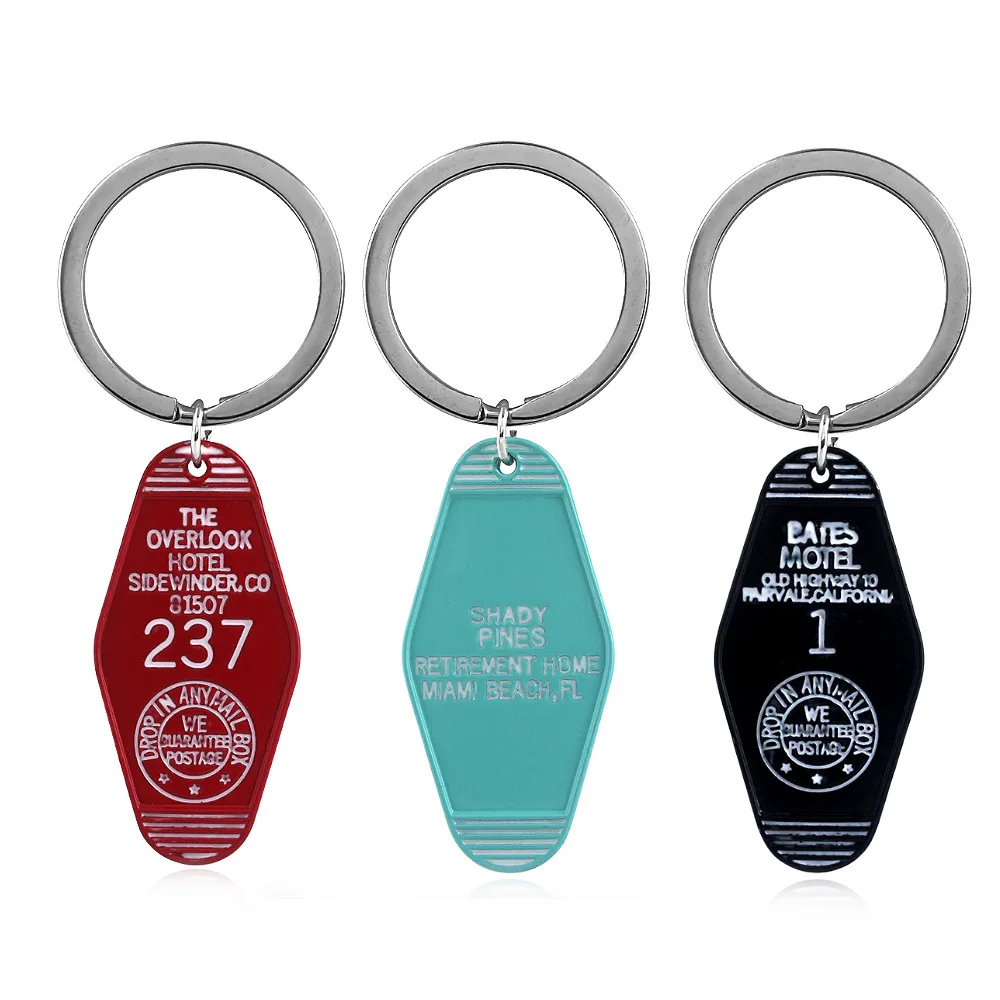 Fan Gift Plain Motel Acrylic Motel Hotel Keychain Key Tag - Buy Plain ...
