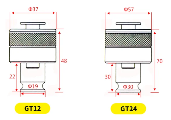 GT12 M10 Tapping Collets - Precision for CNC Machines
