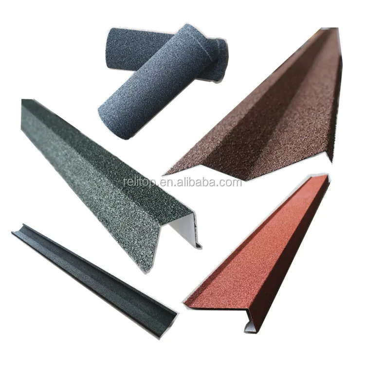Aluminized Zinc Sand Coated Roof Panel Accessories Relitop Roofing Trim ...