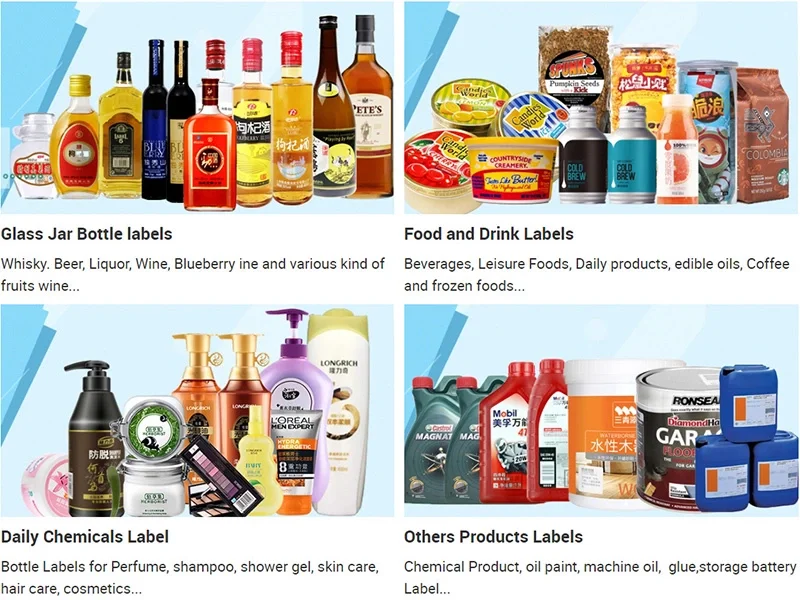 Custom Adhesive Waterproof Food Snacks Bottle Printing Roll Glossy ...