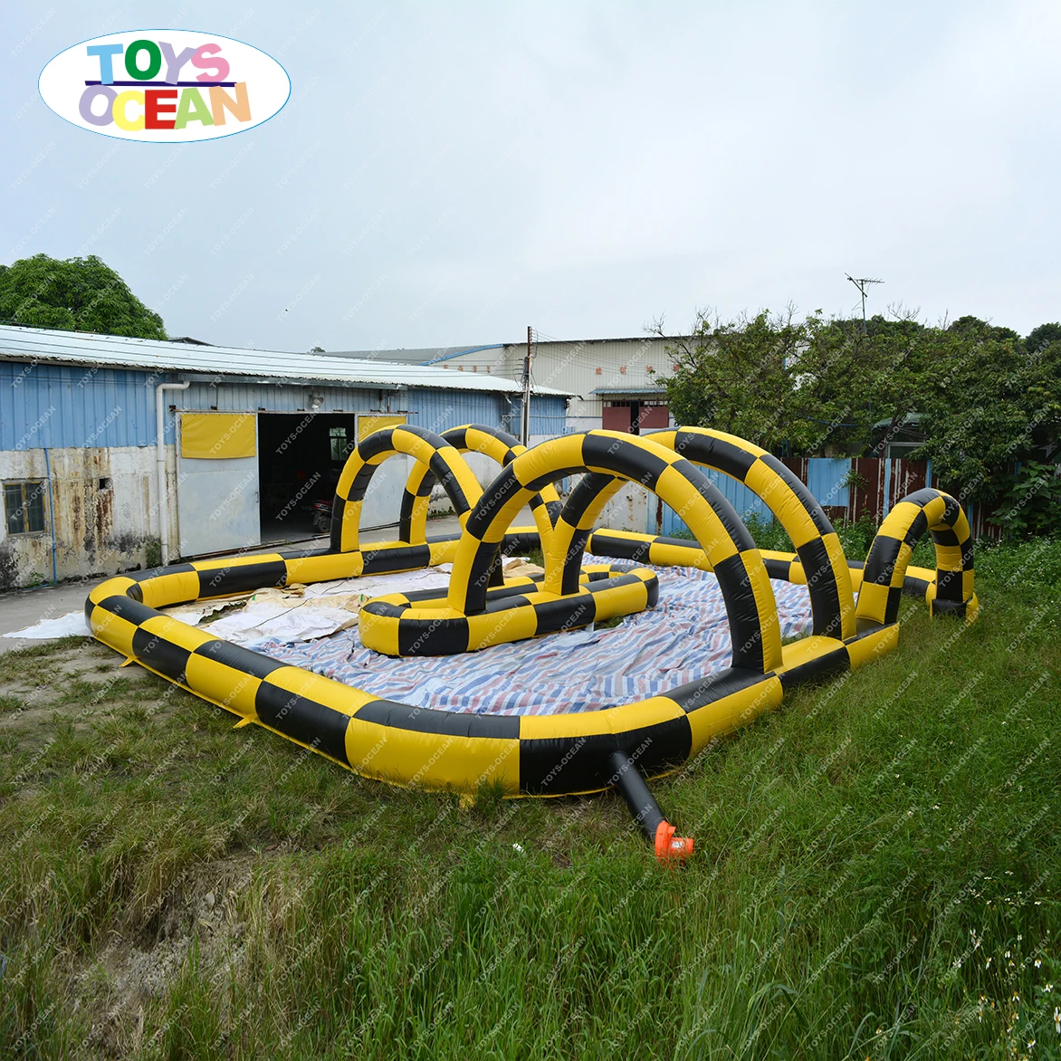 Inflatable Racing Track Race Track Go Kart Racing - Buy Inflatable ...