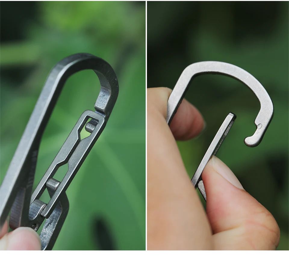 Titanium Carabiner Keychain - Anti-Lost Outdoor Accessory