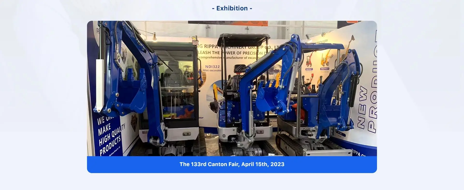 Shandong Rippa Machinery Group Co., Ltd. - Mini Excavator, Large Excavator