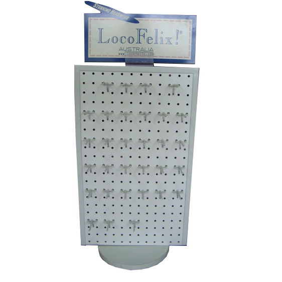 Retail Shop Counter Top Peg Board Spinner Rack Table Rotating Pegboard ...
