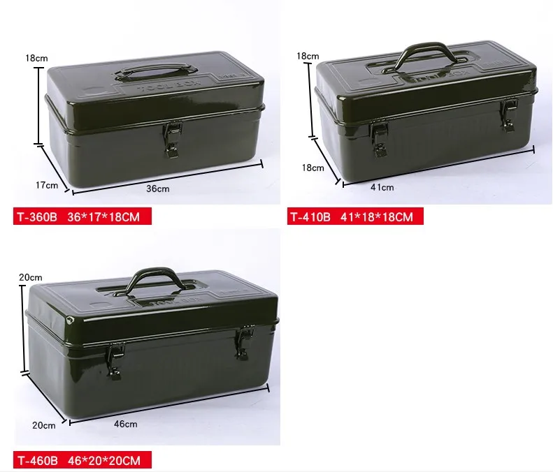 Portable Steel Tool Box - Durable & Versatile Storage