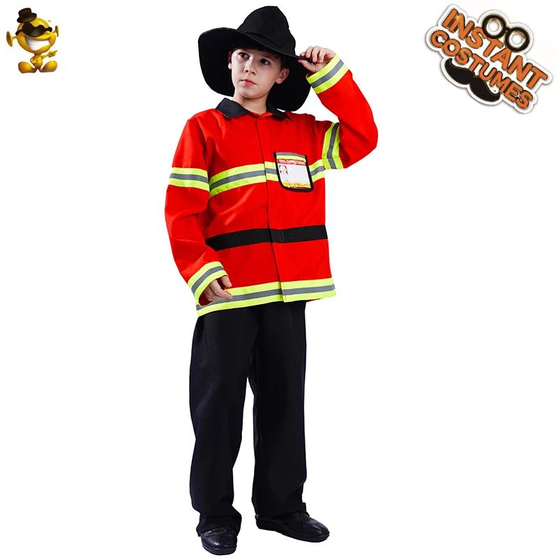 Boys Fireman Costume - Perfect for Halloween and Cosplay