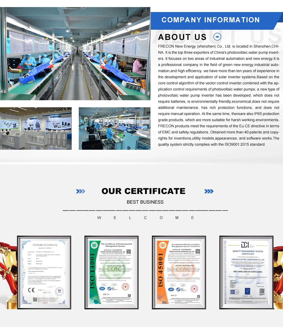Frecon New Energy (shenzhen) Co., Ltd. - Solar pump inverter, Frequency ...