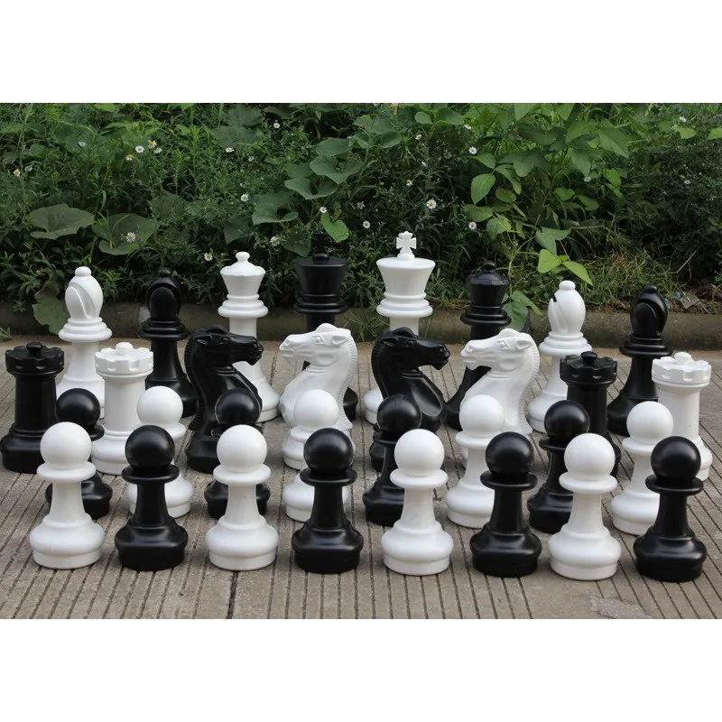 Giant Outdoor Chess Set - Oversize Pieces for Fun & Learning