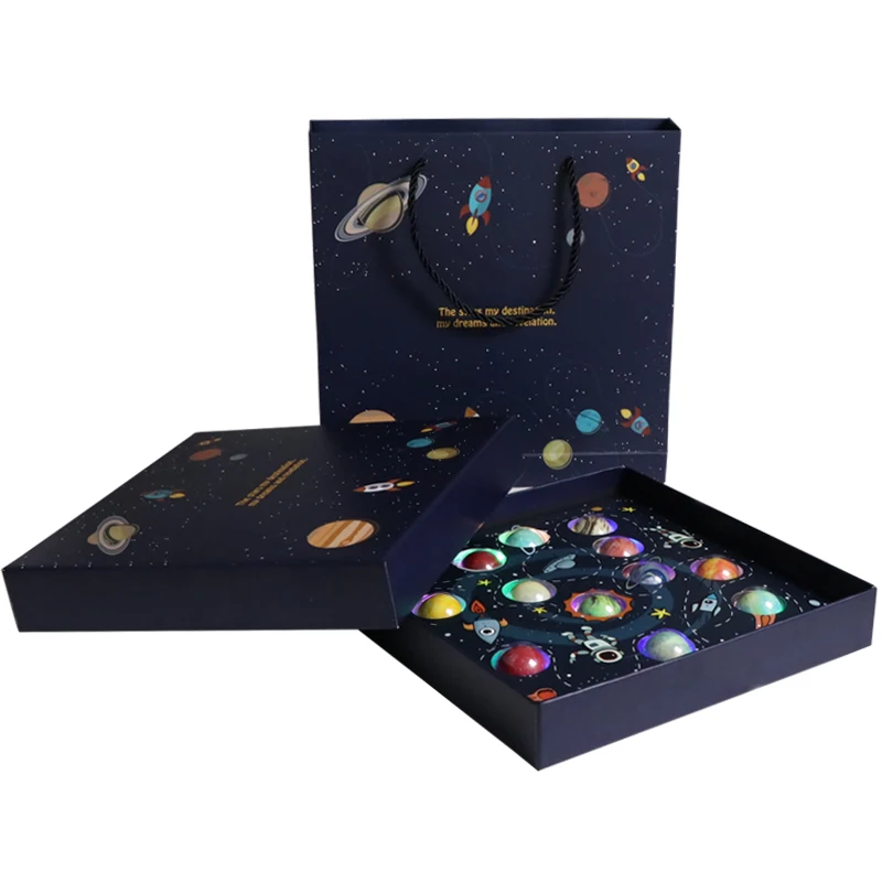 Custom Chocolate Box Packaging12 Starry Sky Chocolate Packaging Candy ...