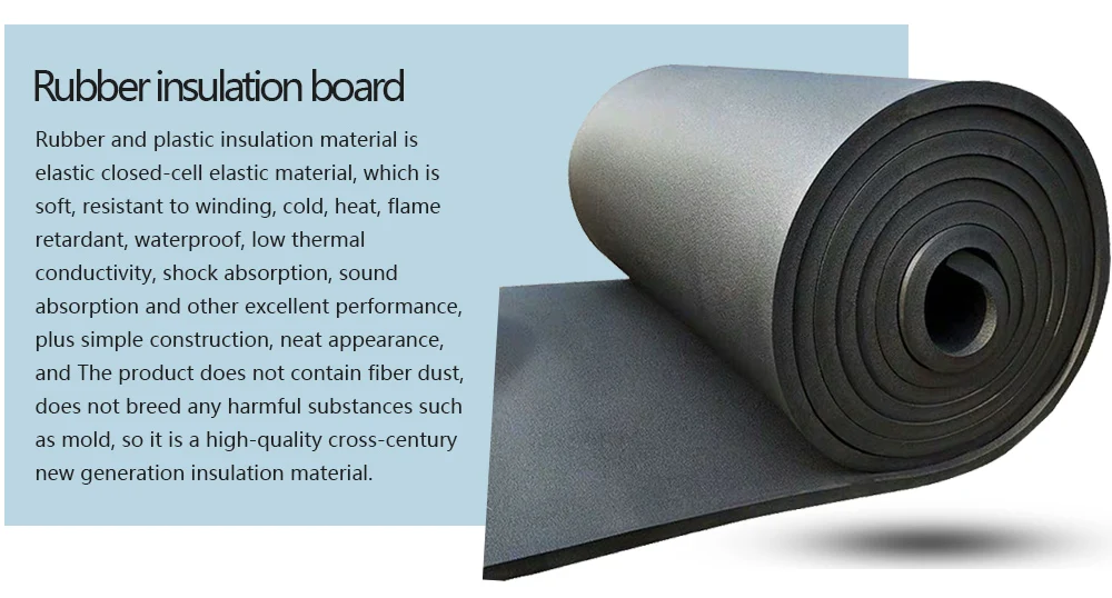 Flexible Elastomeric Rubber Foam Heat Resistant Insulation Tube And ...