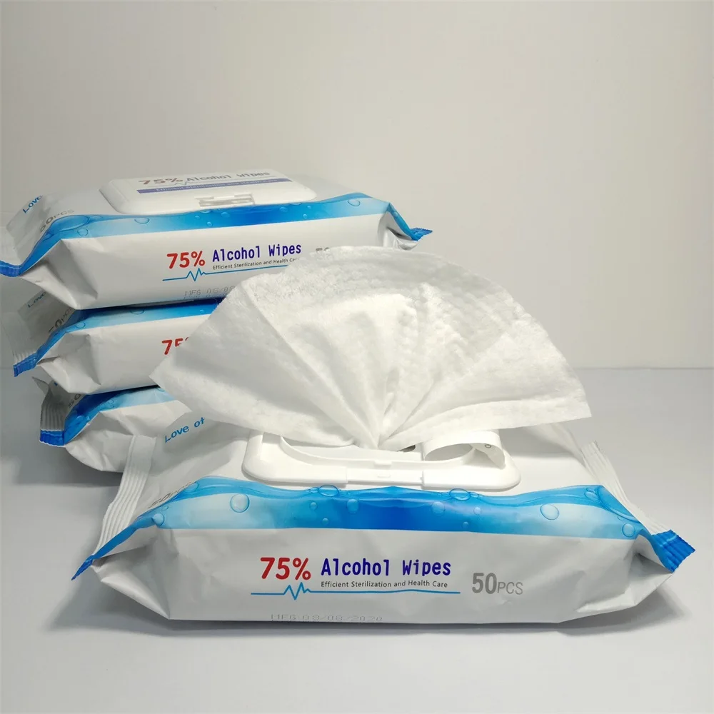 High Quality Custom Non Woven Fabric Alcohol Cleaning Wipe Wet Tissue ...