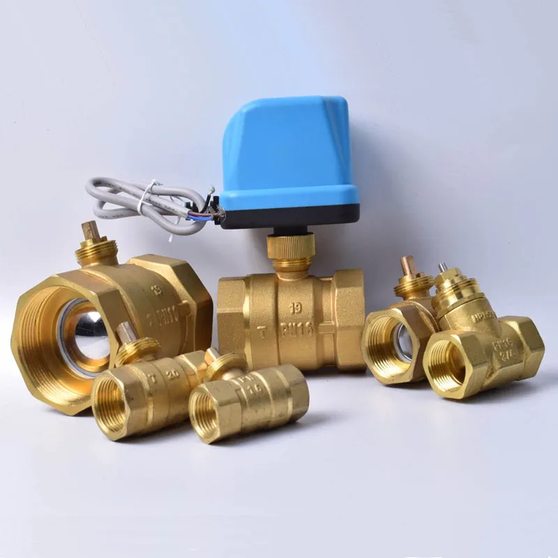 2 And 3 Way Electric Motorized Flow Control Valve Ball Valves Actuator ...