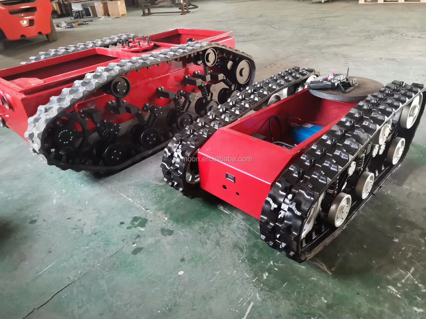 Rubber Tracked Platform/ Rubber Crawler Platform Robot Rubber Track ...
