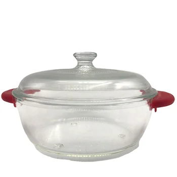 Olla De Vidrio Pyrex Transparente Borosilicato De Alta Calidad Y ...